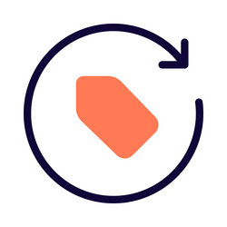 Refresh tag new price updated Royalty Free Vector Image