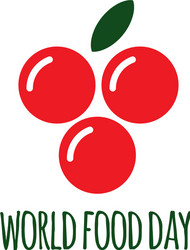 World food day logo template design Royalty Free Vector