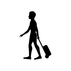 Silhouette Walking Back Vector Images (over 730)