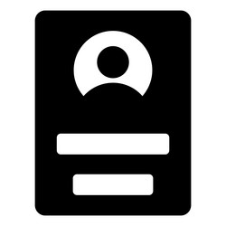 User profile icon interface as a simple Royalty Free Vector