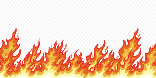 Fire texture mockup flame pattern isolated Vector Image