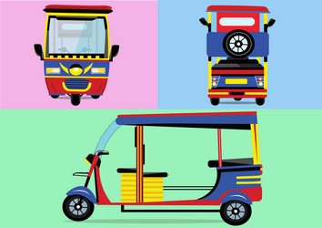 Image of indian three wheeler Royalty Free Vector Image