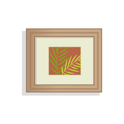 Interior design picture frame Royalty Free Vector Image
