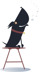 Cartoon Dog Howling Vector Images (over 1,100)