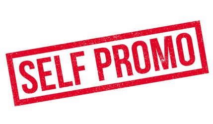 Self promo rubber stamp Royalty Free Vector Image