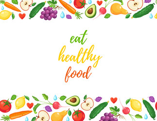 Eat healthy Royalty Free Vector Image - VectorStock