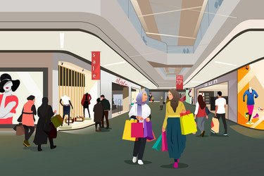 Shopping Mall Clipart