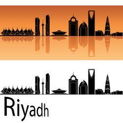 Riyadh skyline architecture Royalty Free Vector Image