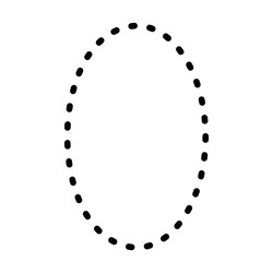 Tracing alphabet uppercase capital letter o Vector Image