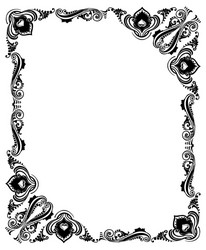Design frame black Royalty Free Vector Image - VectorStock