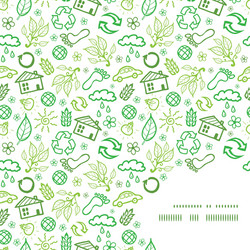 Environmental frame corner pattern background Vector Image