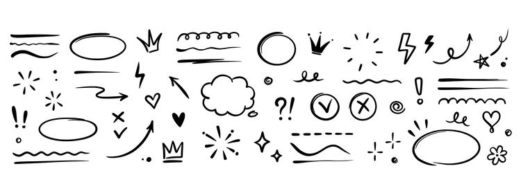 Marker memo text highlighter highlight Royalty Free Vector