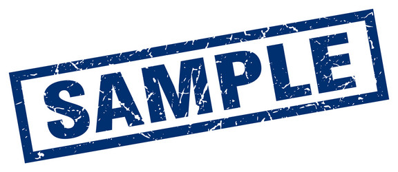 Scratched sample only rectangle stamp Royalty Free Vector