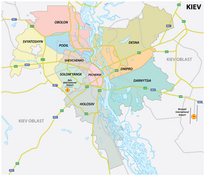 Kiev Map City Vector Images (over 450)