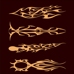 Pinstriping vehicle graphic Royalty Free Vector Image