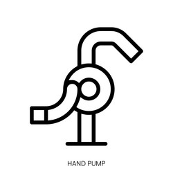 Heat pump icon line art style design isolated Vector Image