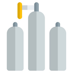 Oxygen cylinder for hospital emergency patients Vector Image