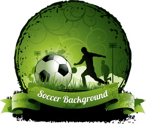 Soccer background concept Royalty Free Vector Image