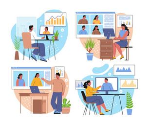 Virtual Conference Call Vector Images (over 7,100)