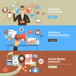 Business office networking and communication Vector Image