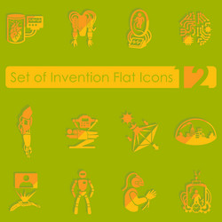 Invention doodle website template design Vector Image