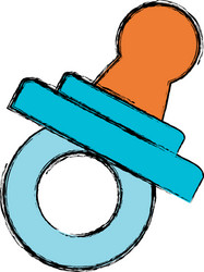 Baby pacifier icon Royalty Free Vector Image - VectorStock