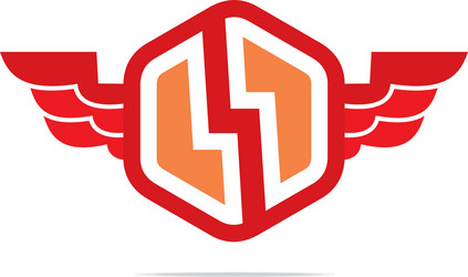 Electricity power wings icon design symbol Vector Image