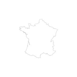 France map logo design Royalty Free Vector Image