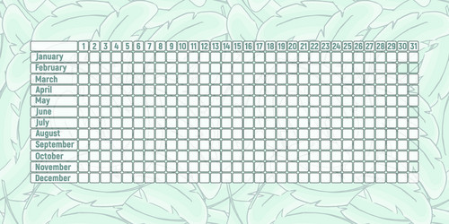 Menstrual period calendar Royalty Free Vector Image