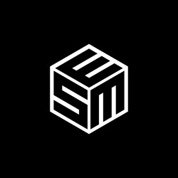 Sme letter logo design with white background Vector Image