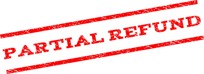 Partial payment watermark stamp Royalty Free Vector Image