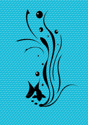 Retro fish design Royalty Free Vector Image - VectorStock