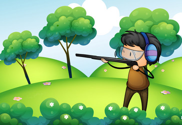 Man Shooting Gun Drawing Vector Images (over 460)