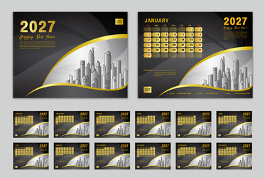 2027 Calendar Vector Images (over 240)