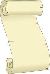 Paper scroll design isolated Royalty Free Vector Image