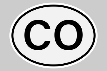 Brazil international vehicle registration code Vector Image