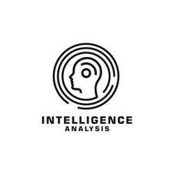 Encrypted data cyber security logo design Vector Image