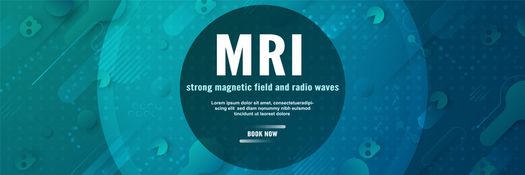 Template design for mri cover page modern Vector Image
