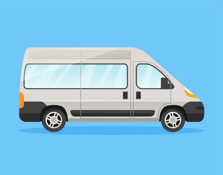 Ford transit cargo delivery van l3h3 2014-2018 Vector Image