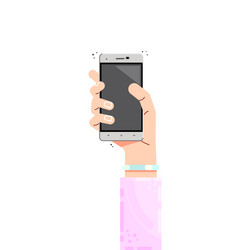 Hand phone - concept flat design Royalty Free Vector Image