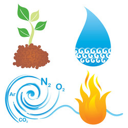 Four elements Royalty Free Vector Image - VectorStock