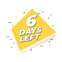 Number days left countdown template Royalty Free Vector