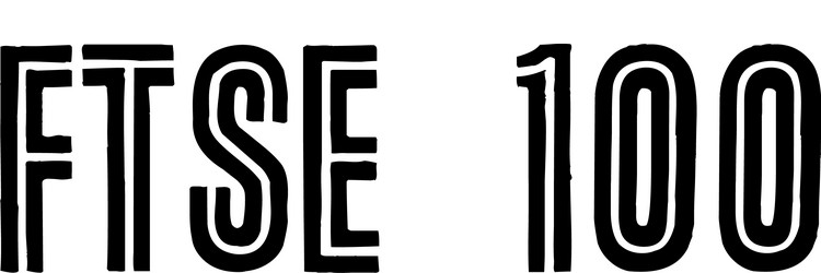 Ftse 100 stamp typographic Royalty Free Vector Image