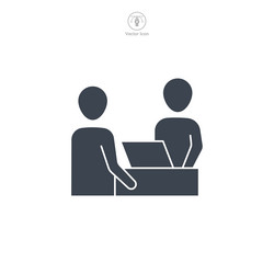 Interview icon symbol template for graphic Vector Image