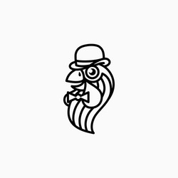 Rooster Hat Logo Vector Images (88)