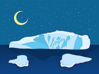 Cartoon arctic ice Royalty Free Vector Image - VectorStock