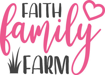 Farm quote lettering typography Royalty Free Vector Image
