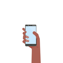 Hand phone - concept flat design Royalty Free Vector Image