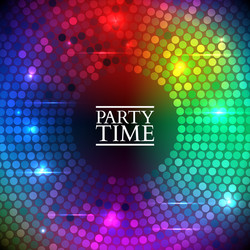 Colorful disco lights Royalty Free Vector Image