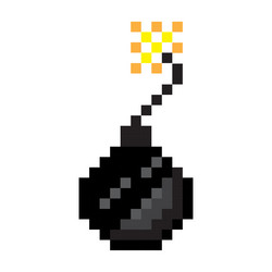 Bomb Pixel Art Vector Images (over 320)